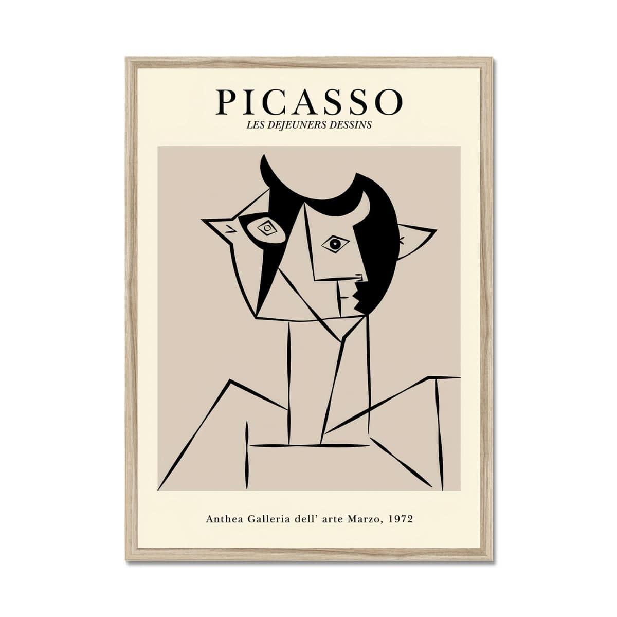 Picasso Bull Man Framed Print – Artformed